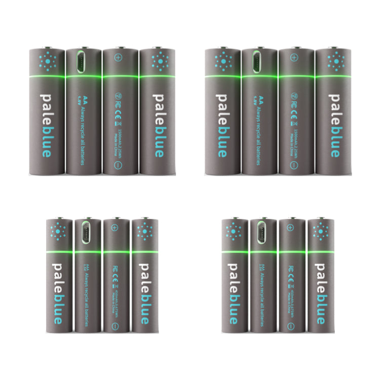 AA & AAA Sustainability Kit- USB-C – Pale Blue Earth NZ